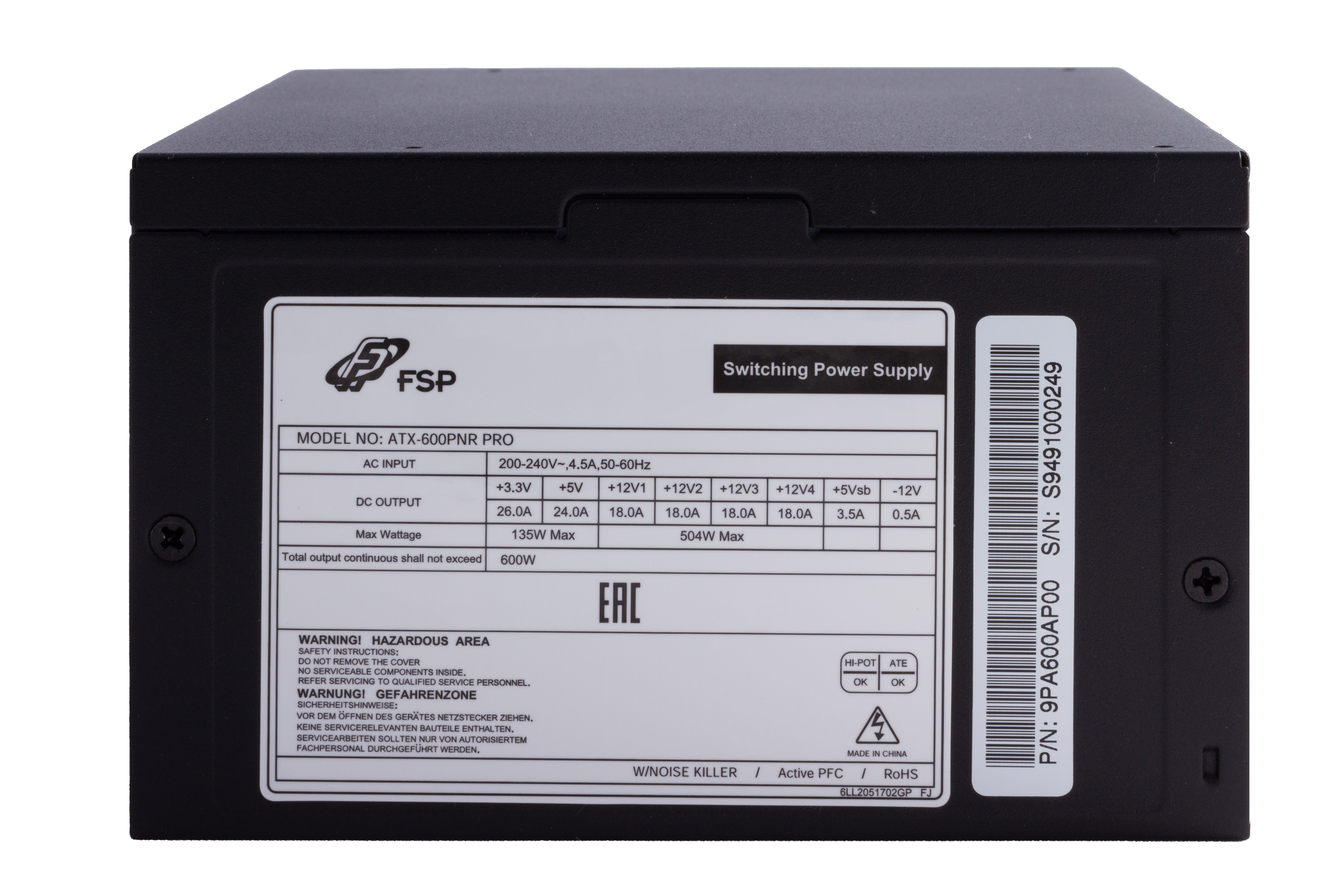 PNR PRO | Power Supply | FSP